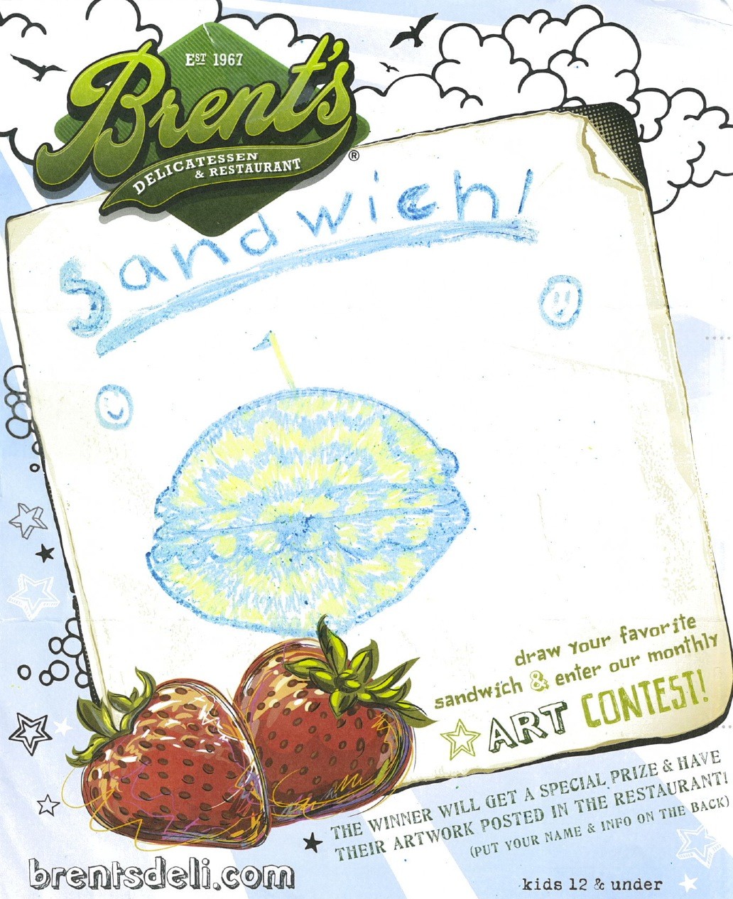 July Coloring Contest Winners - Brent's Deli